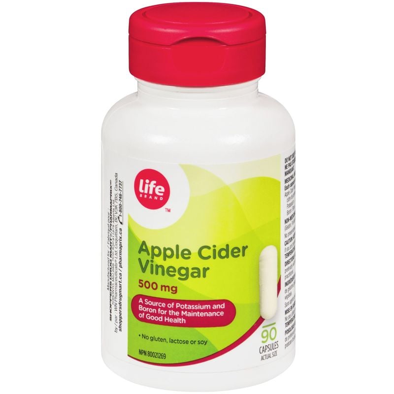 Life Brand Apple Cider Vinegar 500mg 90 Capsules - CTC Health