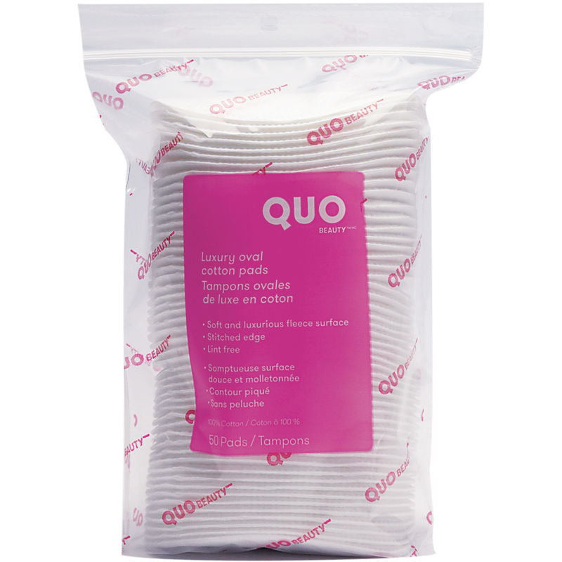 Quo Beauty Luxury Oval Pads - 50 Soft Cotton Pads - CTC Health