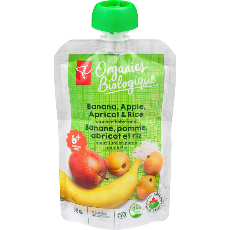 PC Organics PCO Banana Apple Apricot & Rice 128 mL - CTC Health