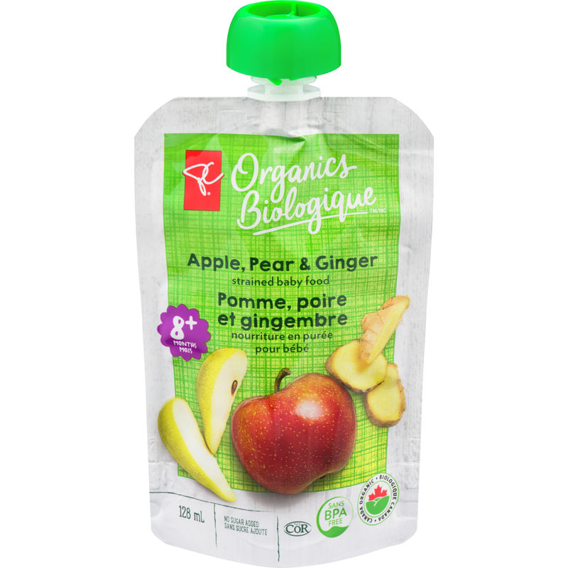 PC Organics PCO Apple Pear Ginger Baby Food - CTC Health