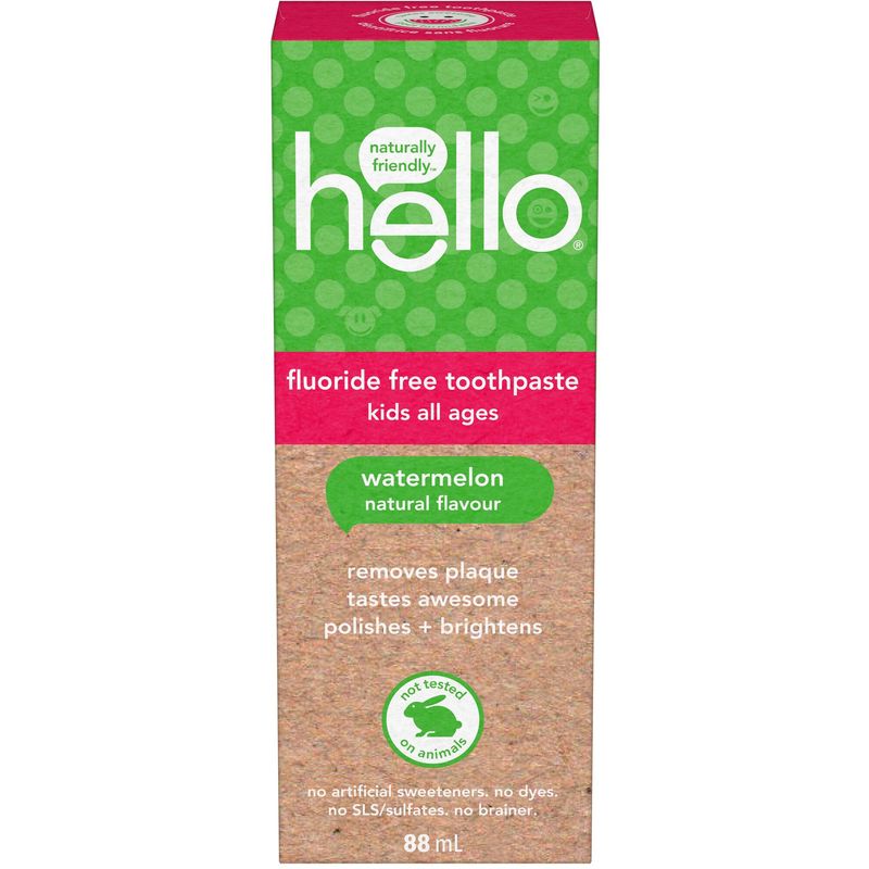 Hello Watermelon Kids Fluoride Free Toothpaste - 88 mL - CTC Health