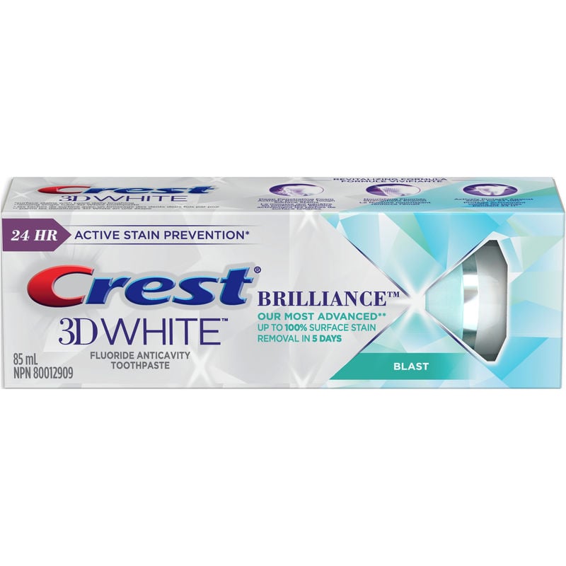Crest 3D White Brilliance Blast Toothpaste, 85 ML - CTC Health