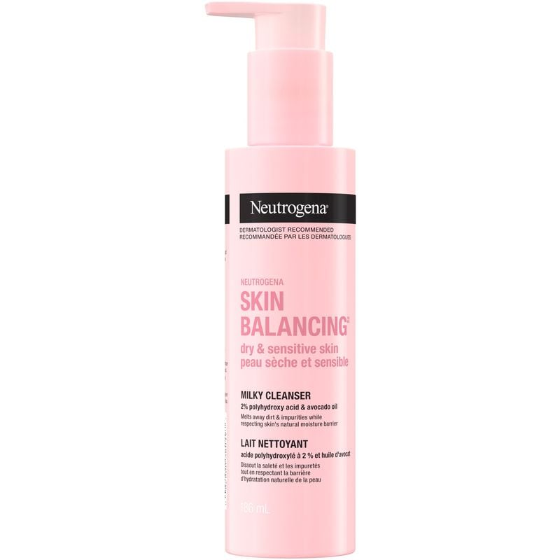 Neutrogena Skin Balancing Milky Cleanser for Dry and Sensitive Skin ...