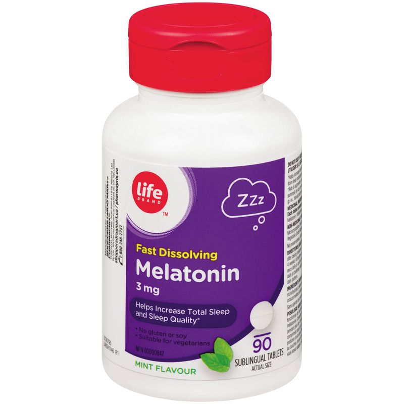 Life Brand Melatonin 3mg 90 TAB - CTC Health