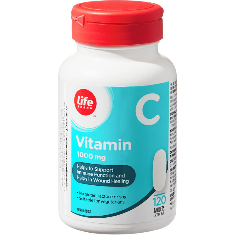 Life Brand Vitamin C 1000mg 120 TAB - CTC Health