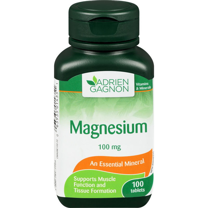 Adrien Gagnon Magnesium 100mg Tablets - CTC Health