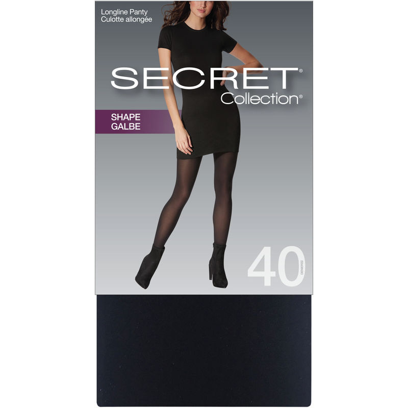 SECRET COLLECTION Shape Tights with Longline Panty - Noir, Taille C ...