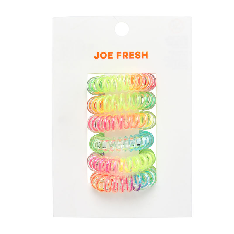 Joe Fresh 6 Pack Kids Coil Hair Elastics - CTC Health