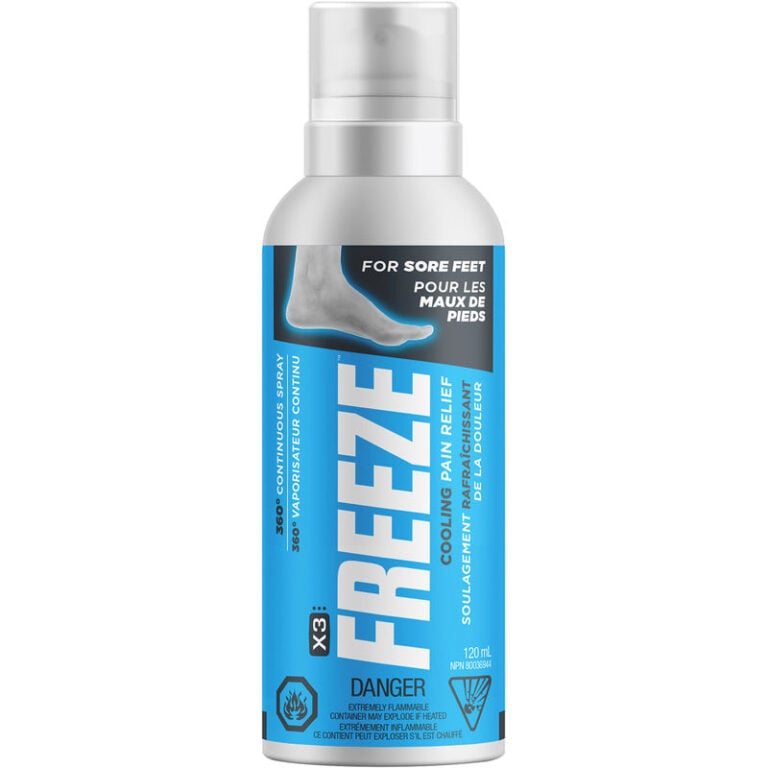 X3 Freeze Foot Pain Relief 360 Degree Continuous Spray - CTC Health