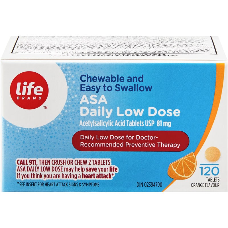 Life Brand ASA DAILY LOW DOSE Acetylsalicylic Acid Tablets USP - CTC Health