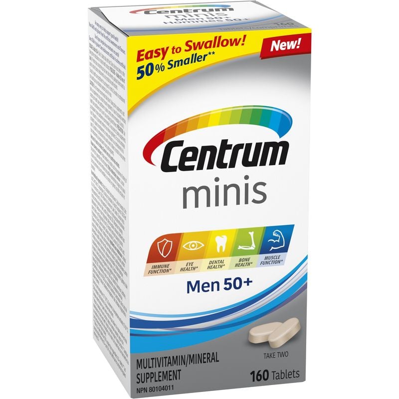 Centrum Minis Men 50+ Multivitamin Supplement, 160 Count - CTC Health