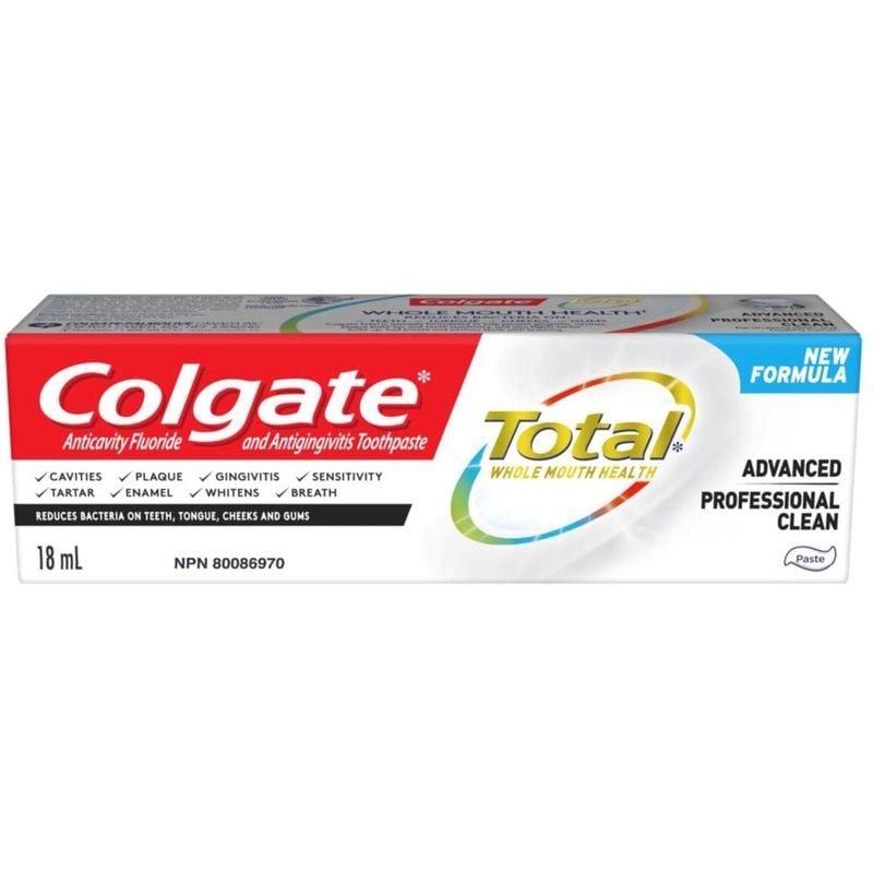 Colgate Total Advanced Health Toothpaste, 18mL Trial Size - CTC Health