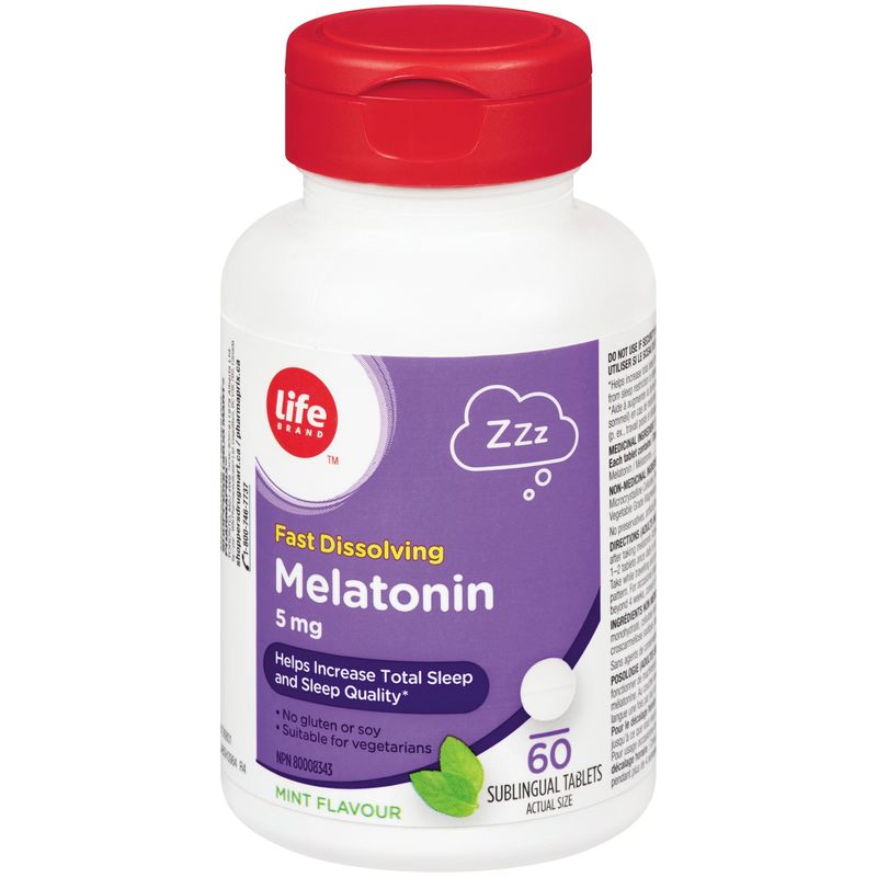 Life Brand Melatonin 5mg Fast Dissolving 60 TAB - CTC Health