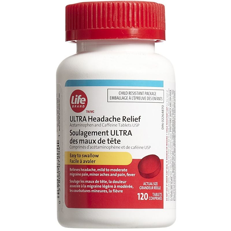 Life Brand LB Ultra Headache Relief 120 TAB - CTC Health