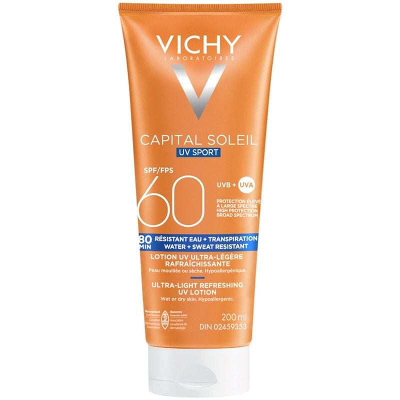 Vichy Ideal Soleil Sport SPF 60 Ultra-Light Refreshing Lotion 200 mL ...