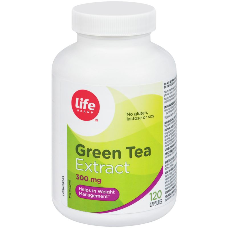 Life Brand Green Tea Extract 300mg 120 Capsules - CTC Health