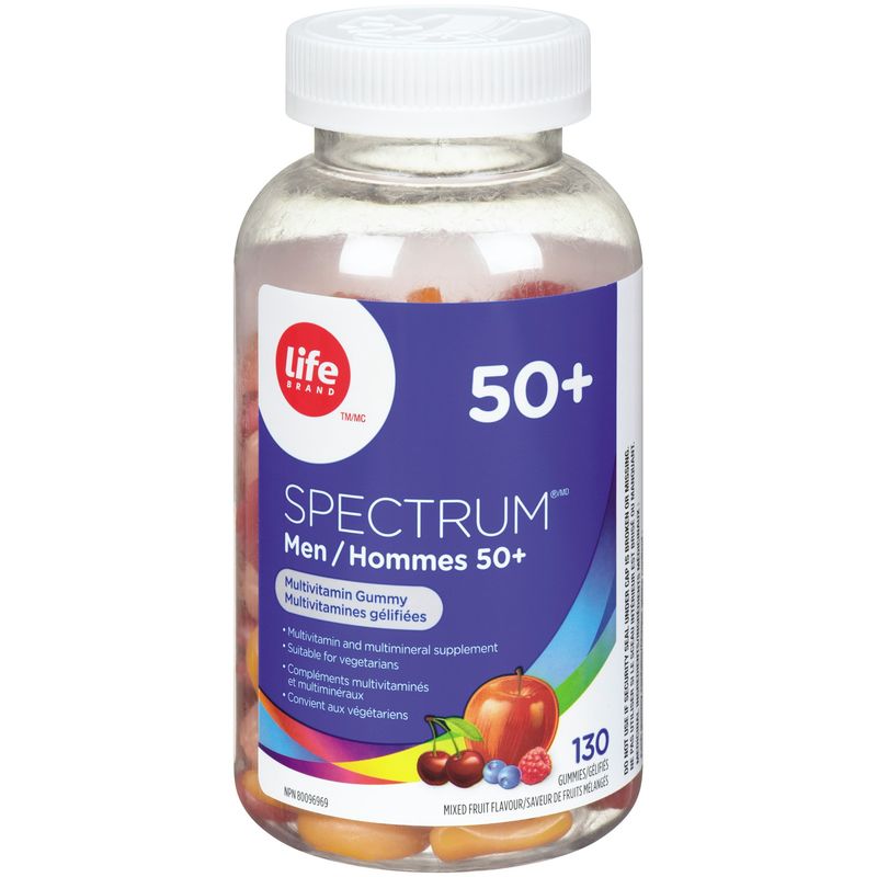 Life Brand Spectrum Multivitamin Gummy for Men 50+ 130 Count - CTC Health