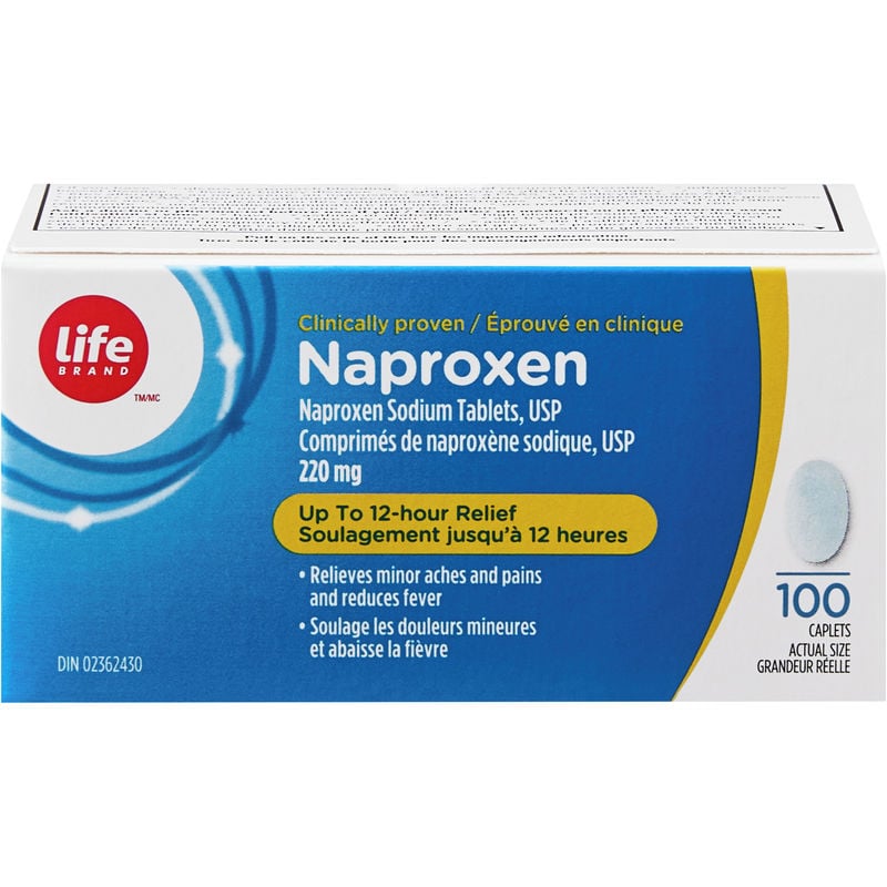 Life Brand Naproxen Sodium Tablets USP 220 mg 100 CPL - CTC Health