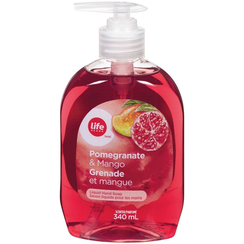 Life Brand Pomegranate & Mango Liquid Hand Soap 340 mL - CTC Health
