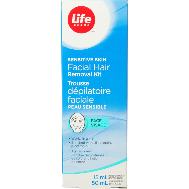 Life Brand LB Facial Hair Remover Kit 50mL - CTC Health