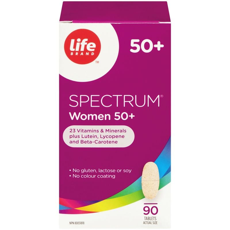 Life Brand Spectrum Multivitamin Women 50+ 90 TAB - CTC Health