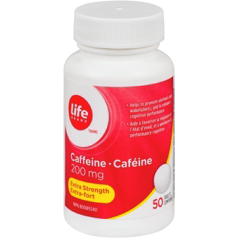 Life Brand LB Caffeine 200MG Tabs 50 TAB - CTC Health