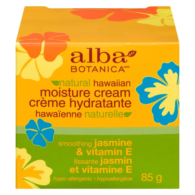 Alba Botanica Moisture Cream Natural Hawaiian 85 g Smoothing Jasmine ...