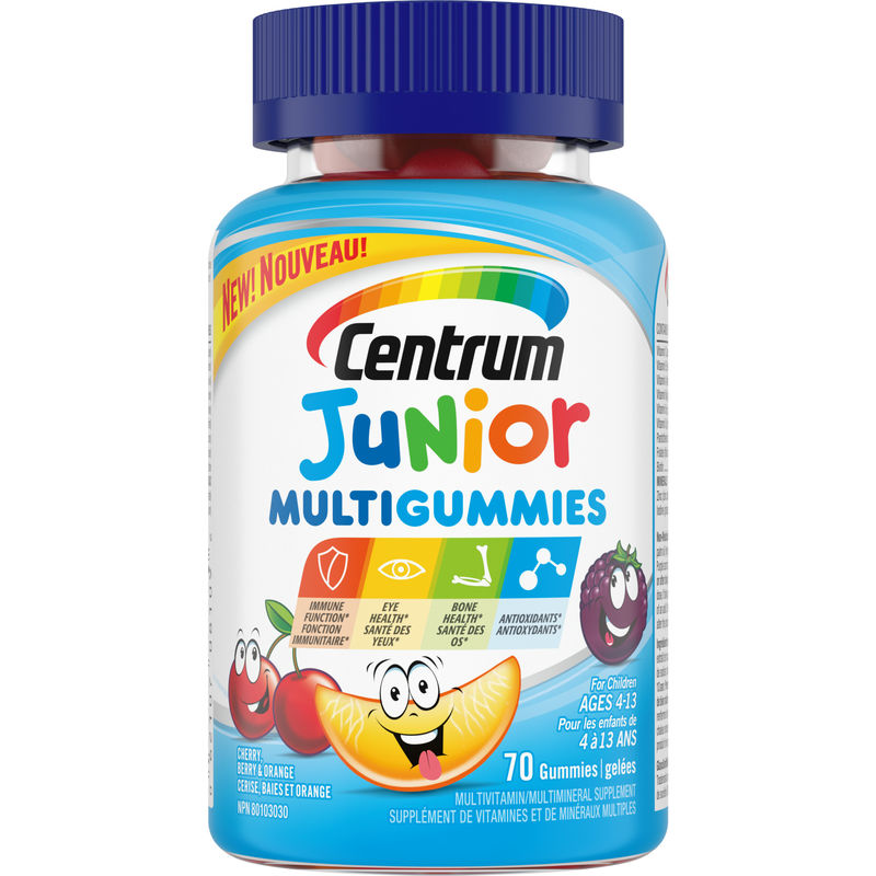 Centrum Junior MultiGummies Multivitamin/Multimineral Supplement ...