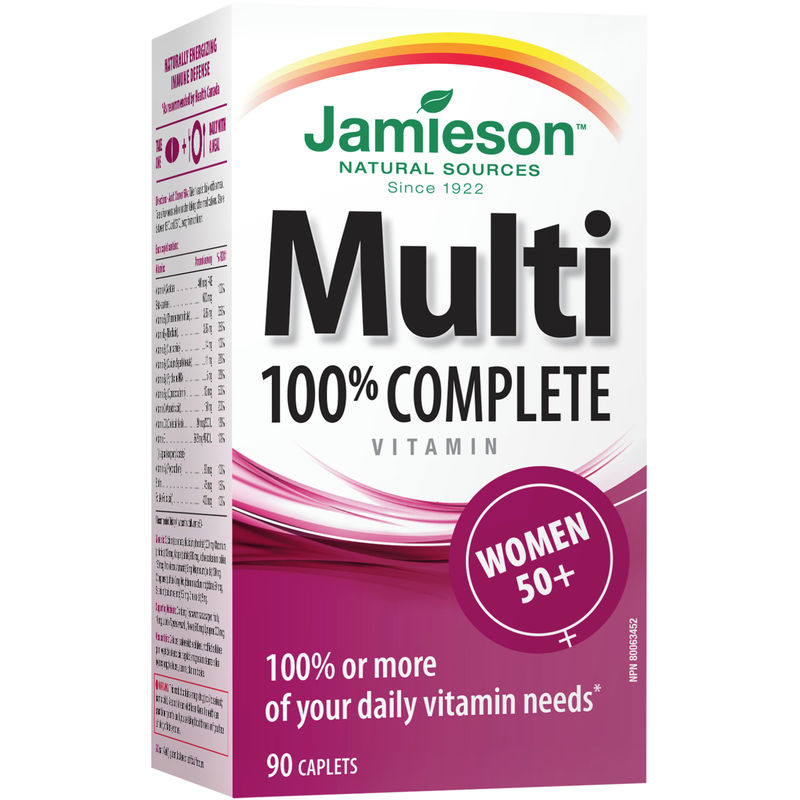 Jamieson Women 50+ 100% Complete Multivitamin Caplets - CTC Health