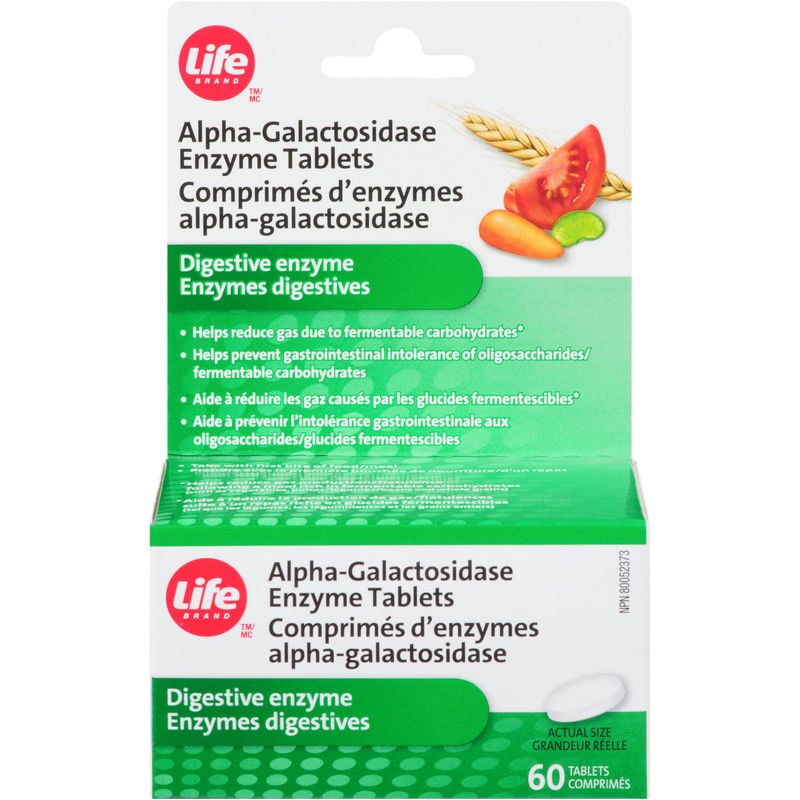 Life Brand LB Anti Gas Enzyme Tablets 60 TAB - CTC Health