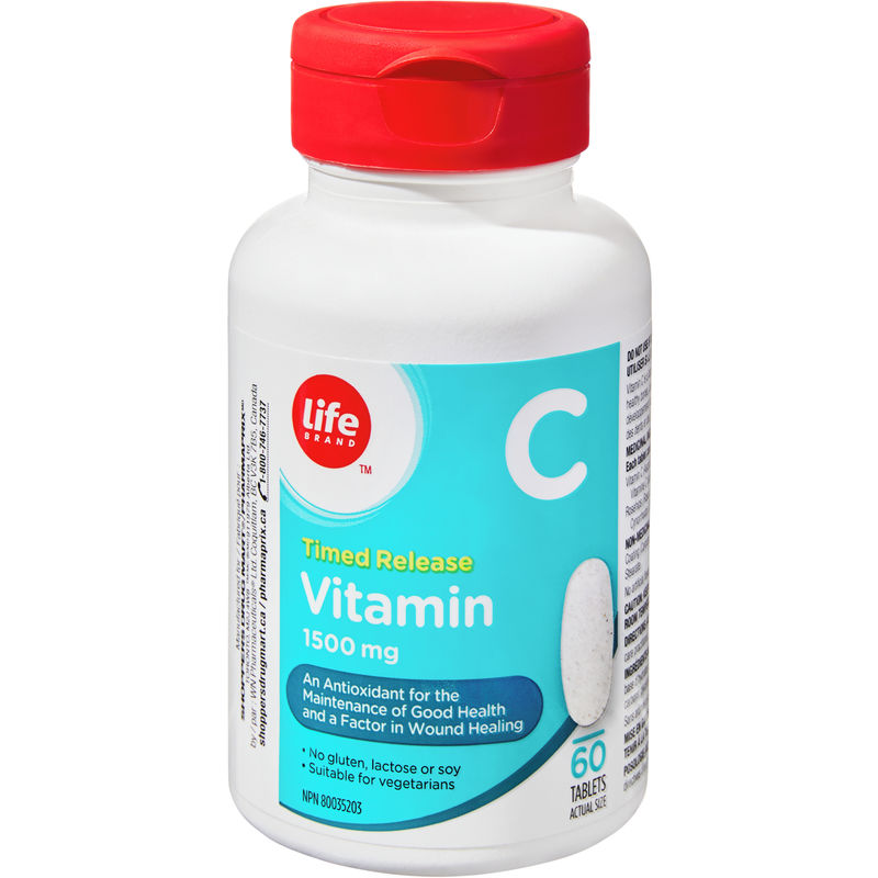 Life Brand Vitamin C 1500mg TR Tablets - CTC Health