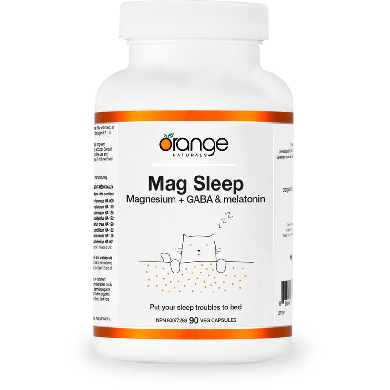 Orange Naturals Mag Sleep Magnesium + GABA & Melatonin 90 Capsules ...