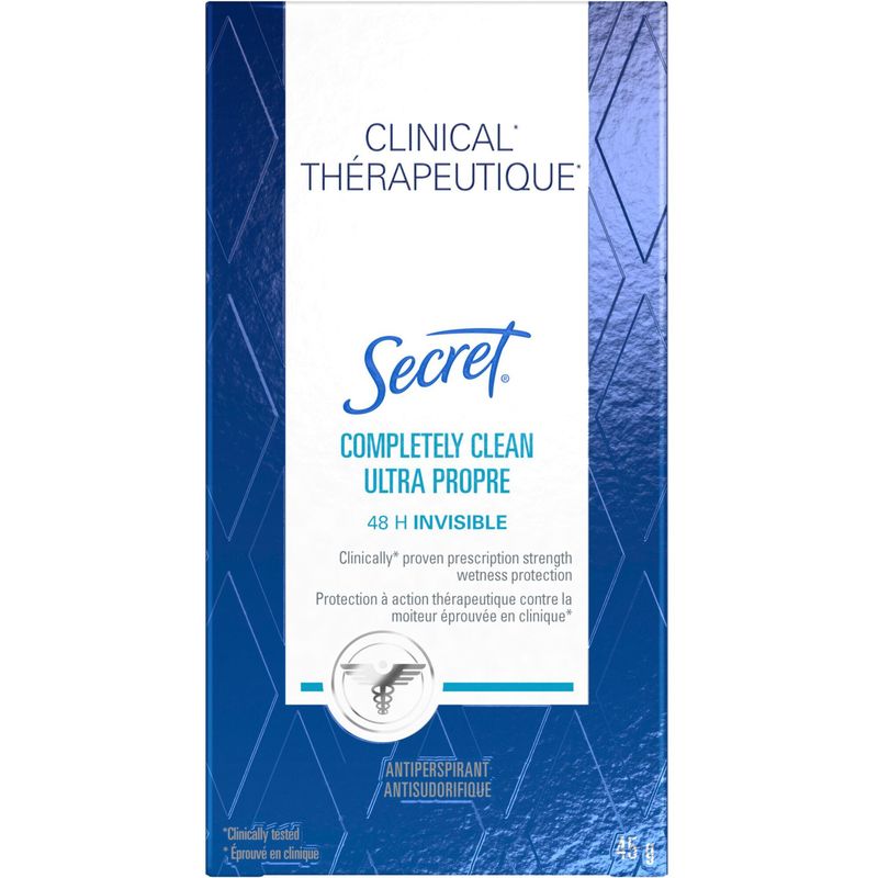 Secret Clinical Antiperspirant and Deodorant Invisible Solid ...