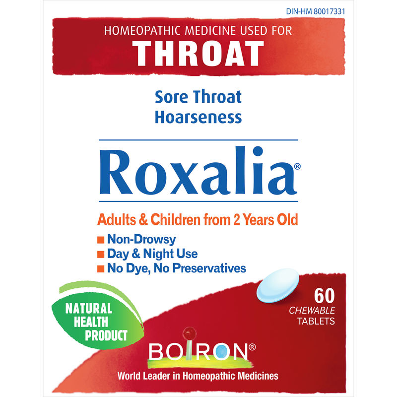 Boiron Roxalia Sore Throat Relief Tablets - CTC Health