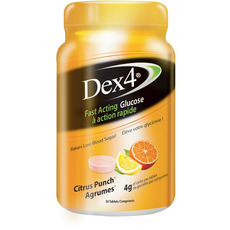 Dex4 Fast Acting Glucose Tablets - Citrus Punch Flavor - CTC Health