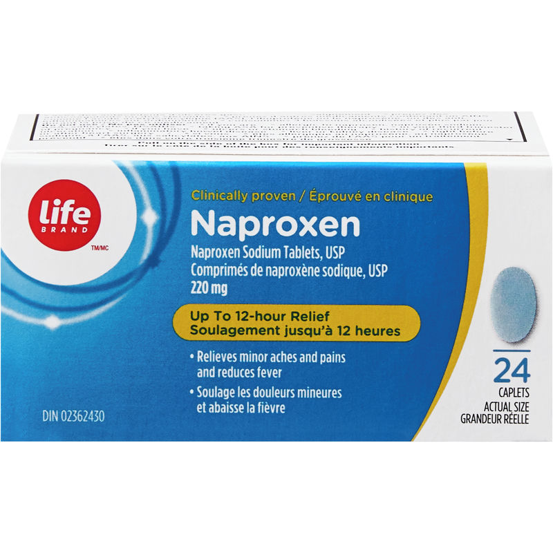 Life Brand Naproxen Sodium Tablets USP 24 Count - CTC Health