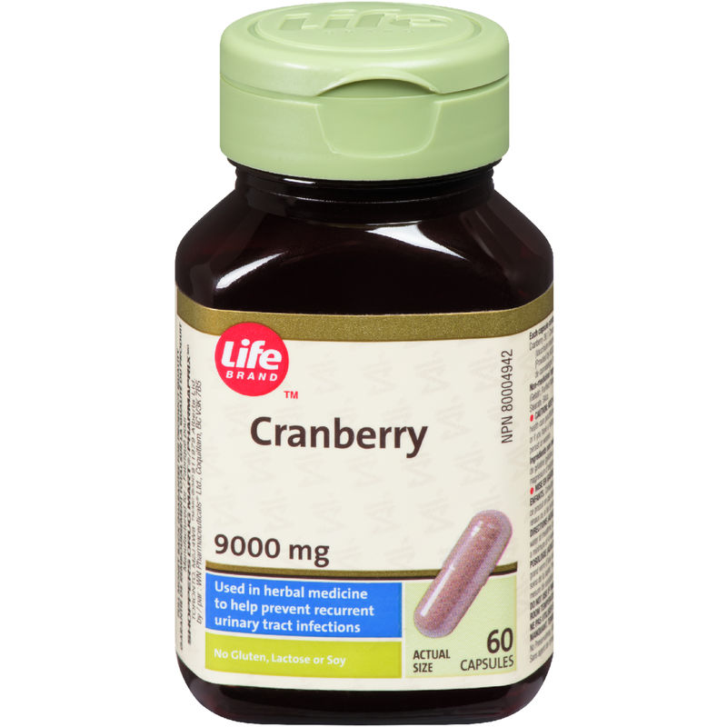 Life Brand Cranberry 250mg Capsules - CTC Health