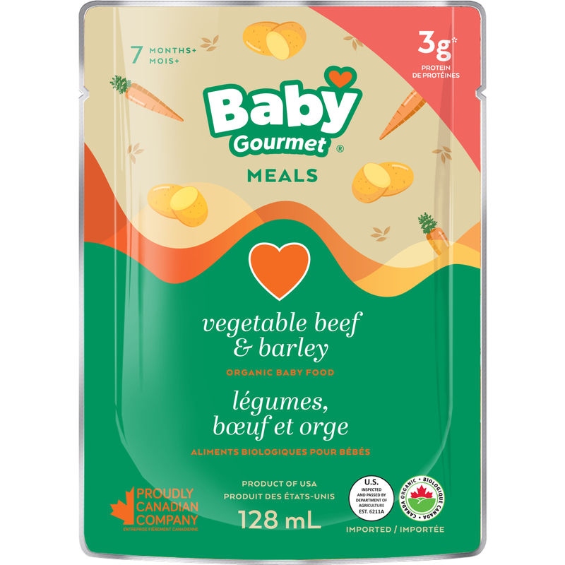 Baby Gourmet Vegetable Beef & Barley Organic Baby Food - CTC Health