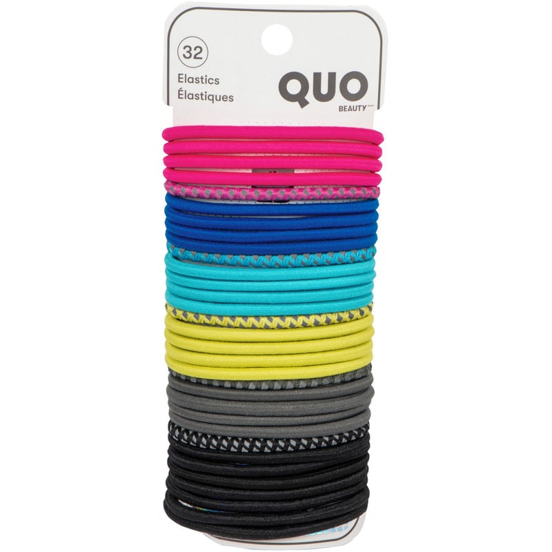 Quo Beauty 32pk Reflective Hair Elastics - CTC Health