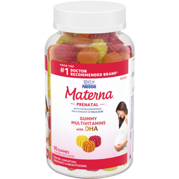 Nestle MATERNA Prenatal Multivitamin Gummies with DHA 90 ea - CTC Health