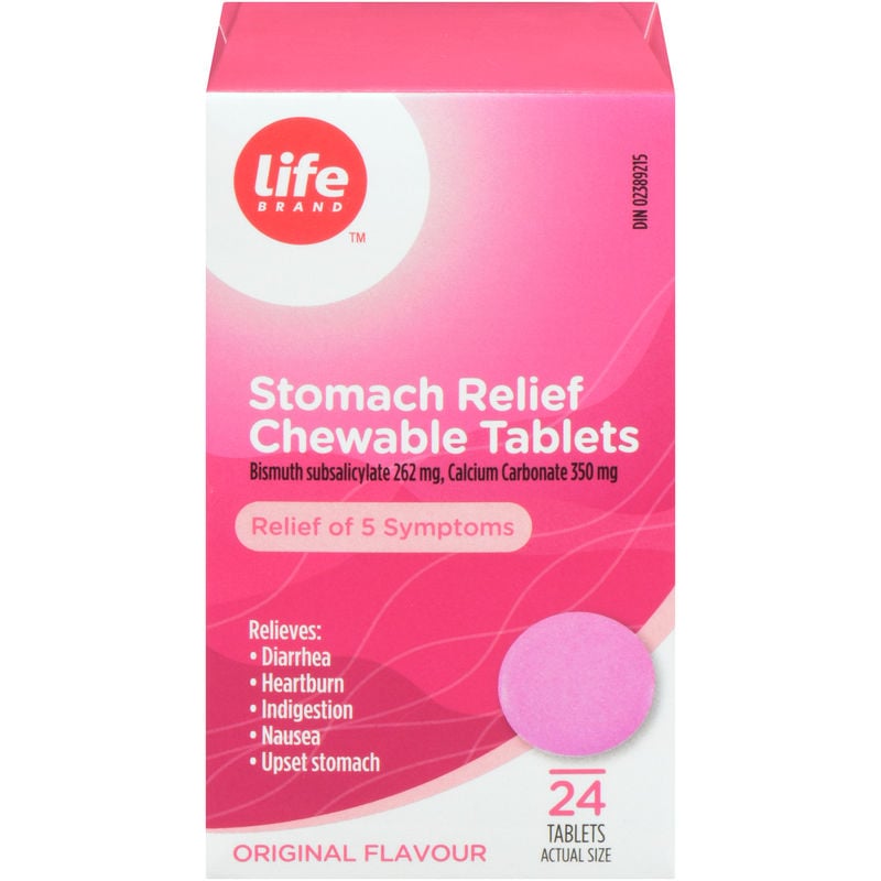Life Brand Stomach Relief Chewable Tablets - CTC Health