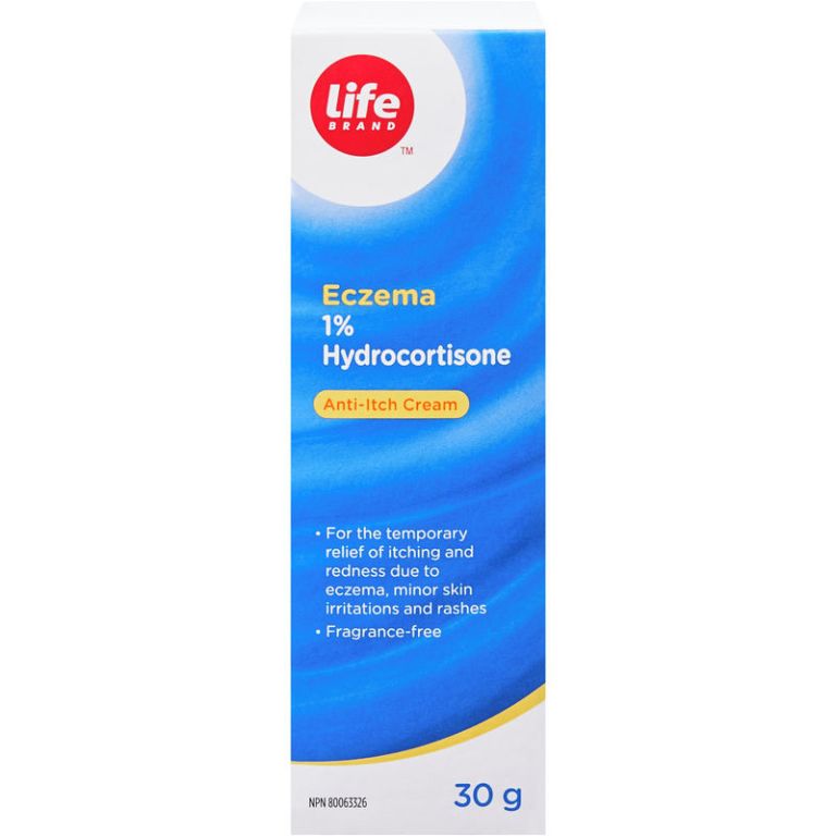 Life Brand Eczema 1% Hydrocortisone Anti-Itch Cream 30 g - CTC Health