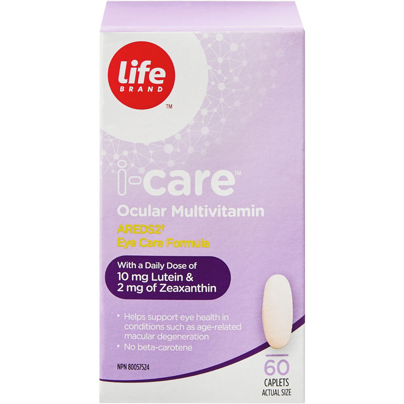 Life Brand I-Care Ocular Multivitamin 60 TAB - CTC Health
