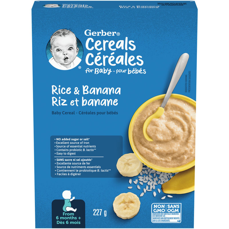 GERBER Stage 2 Rice Banana Baby Cereal 227g - CTC Health