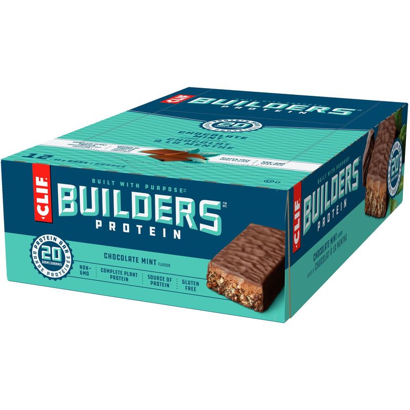 CLIF BUILDERS™ Protein Bars - Chocolate Mint - Non-GMO - 12 Count - CTC ...