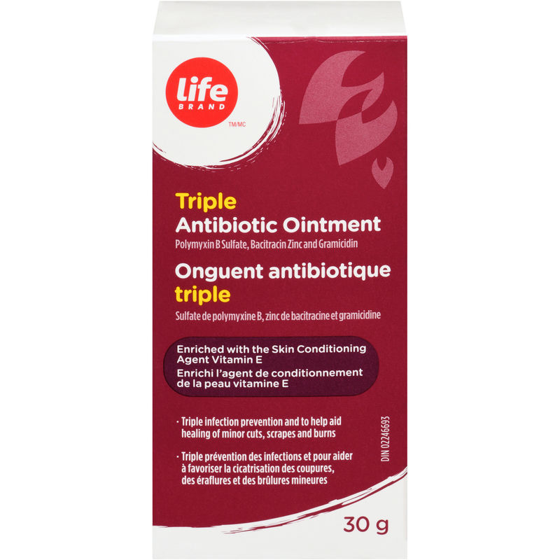 Life Brand Triple Antibiotic Ointment With Vitamin E - 30 G - CTC Health