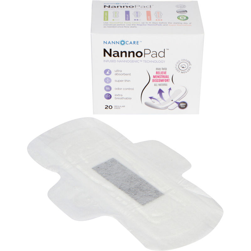 Nannopad Thin Regular, Daytime 100% Organic Cotton All Natural Pads ...