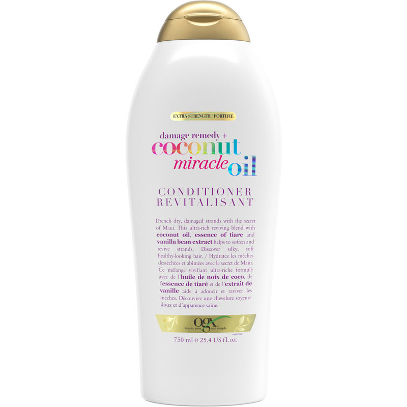 OGX Extra Strength Damage Repair + Coconut Miracle Oil Conditioner 750 ...