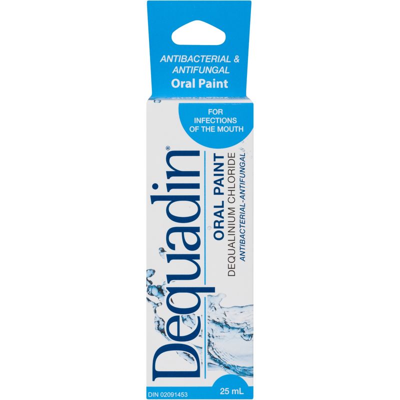 Dequadin Dequalinium Chloride Oral Paint 25 mL - Antibacterial and ...