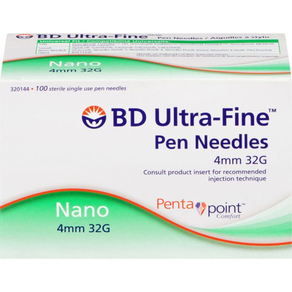BD Ultra Fine Nano 4mm x 32G Pen Needles - CTC Health